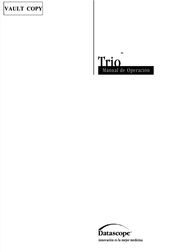 Datascope - Trio Monitor | PDF | Informática
