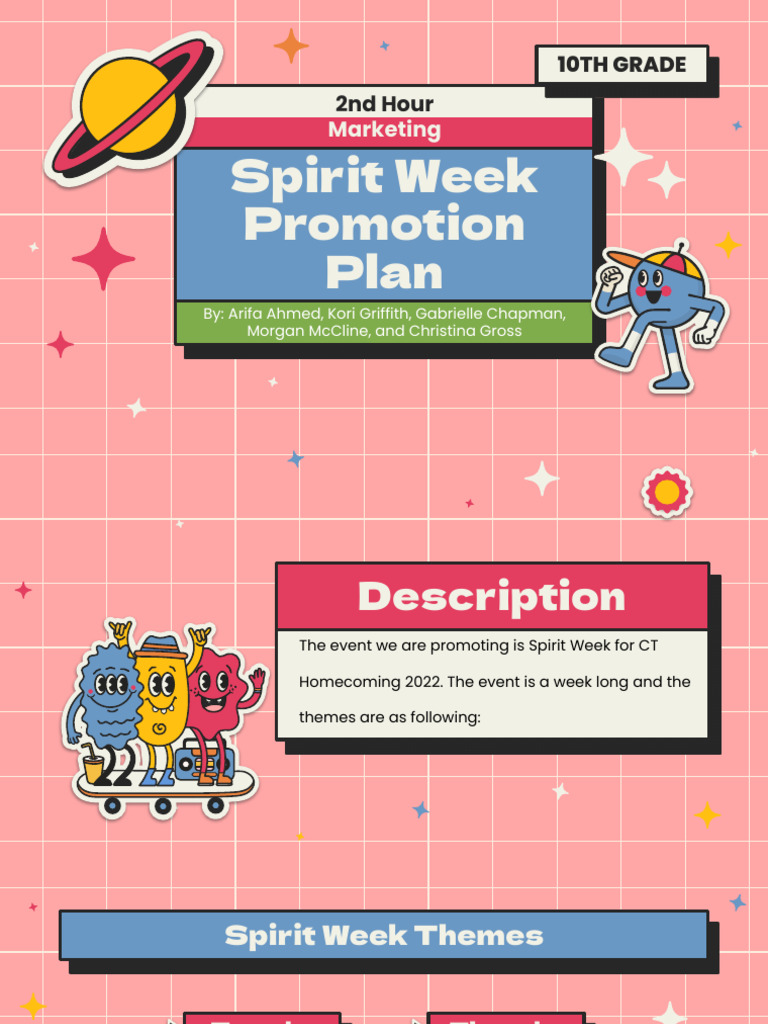 Spirit Week Promotion Presentation | PDF | Mass Media