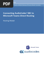 Connecting Audiocodes SBC To Microsoft Teams Direct Routing Hosting ...