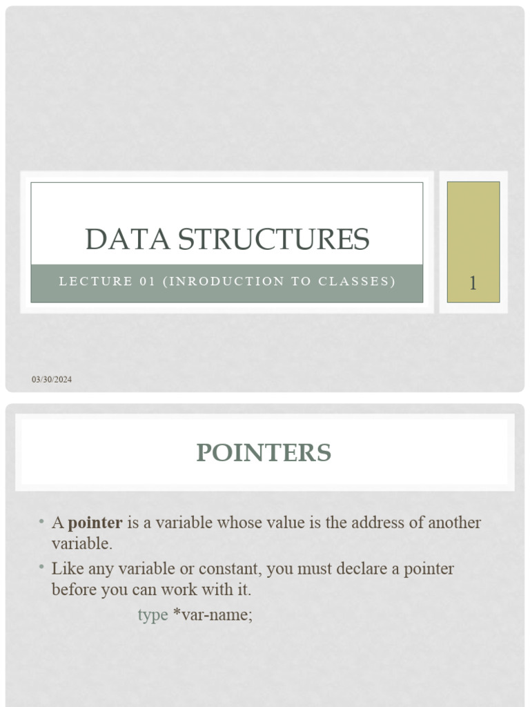 Lecture 2 Pointers Pdf Pointer Computer Programming Integer Computer Science