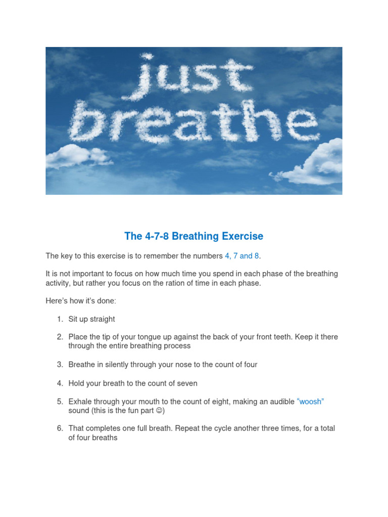 4 7 8 Breathing | PDF | Language Arts & Discipline