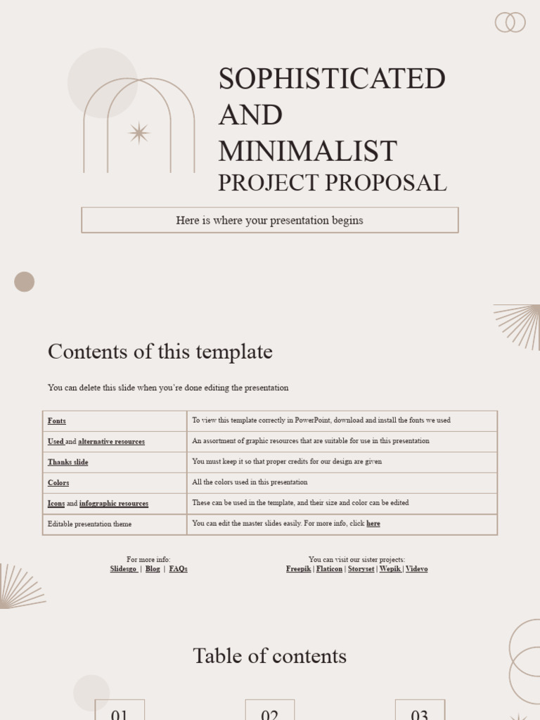 Minimalist Project Proposal Template | PDF | Expense | Customer ...