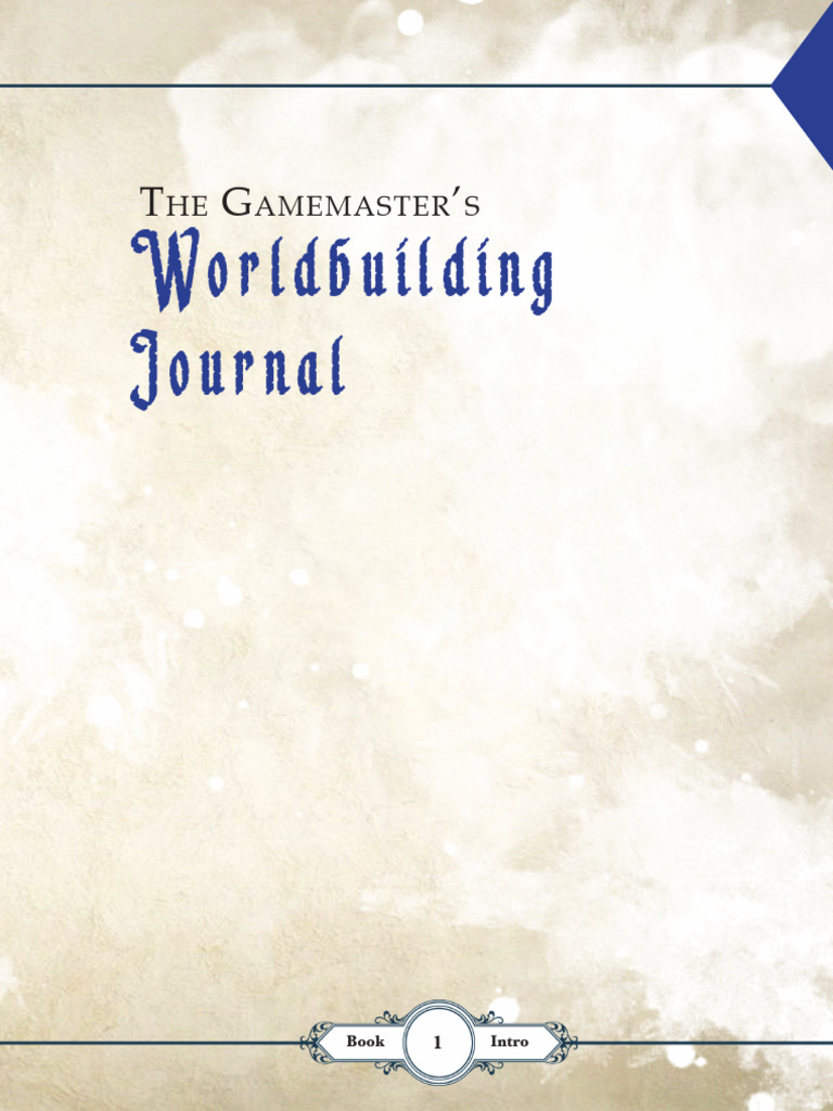 Gamemaster's Worldbuilding Journal | PDF | Prayer | Worship