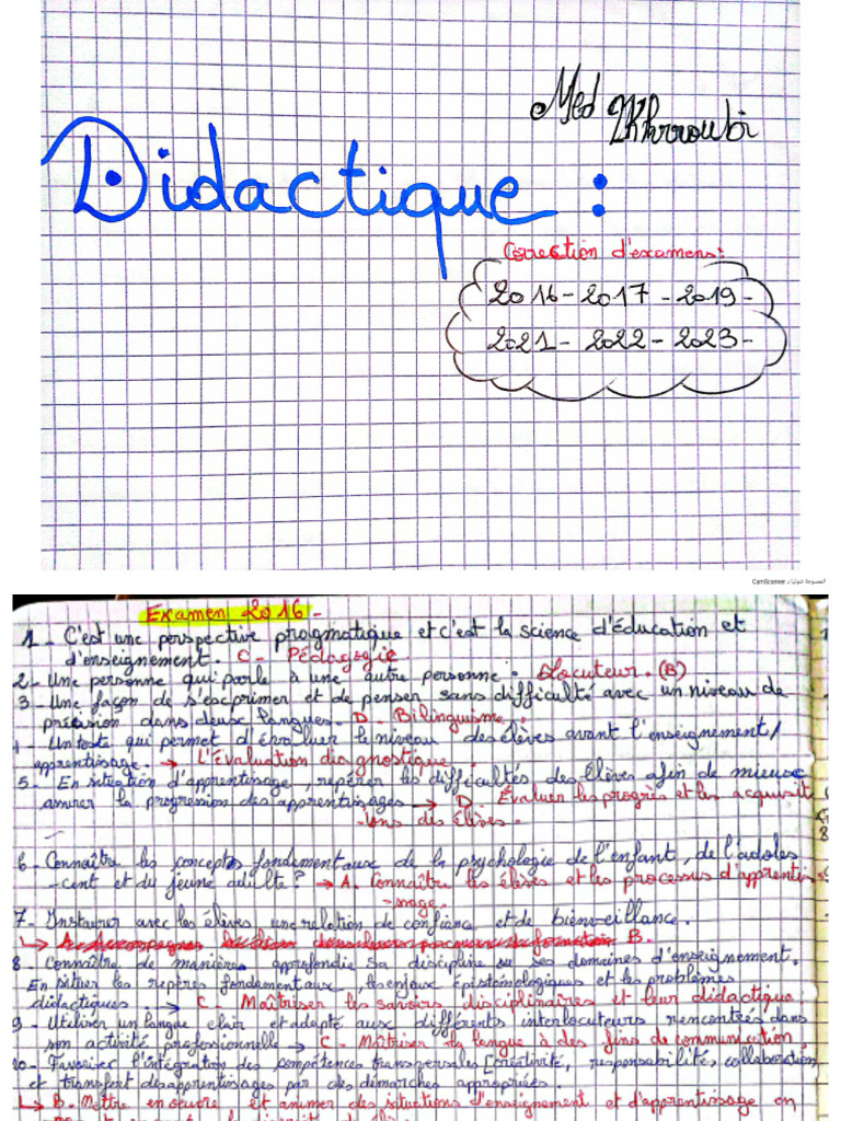 Lkhrroubi, Correction Dida | PDF