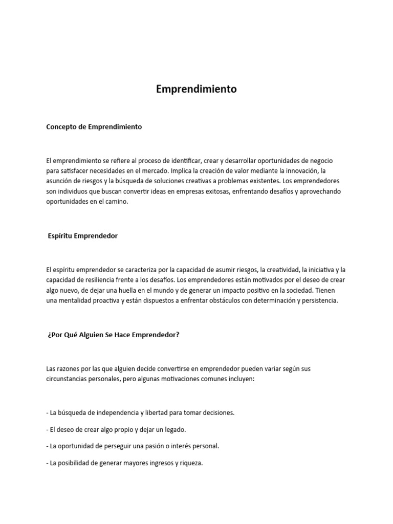Informe Invs empren-WPS Office | PDF | Iniciativa empresarial | Business