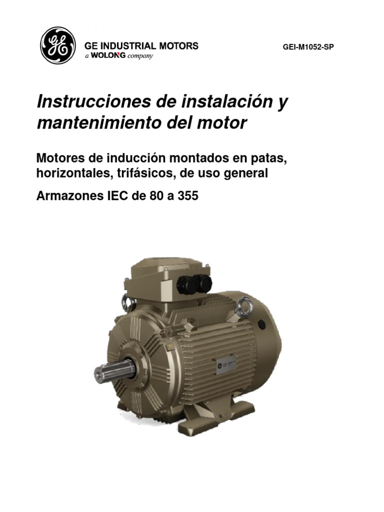MGE4 GE Manual Instalación y Mantenimiento de Motor IE3 ES GEI M1052 ...