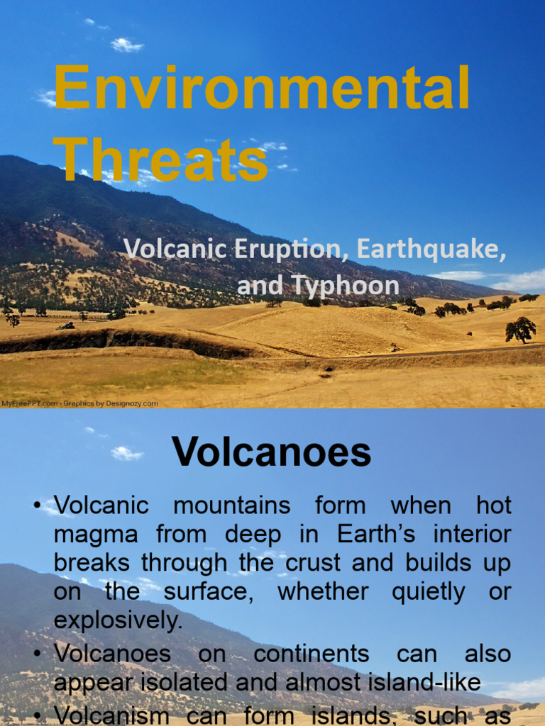 ES LECTURE 11 - Environmental Threats | PDF | Lava | Volcano