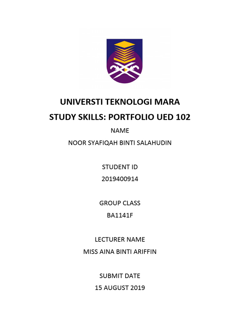 Study Skills Ued 102 | PDF | Memory | Learning Styles