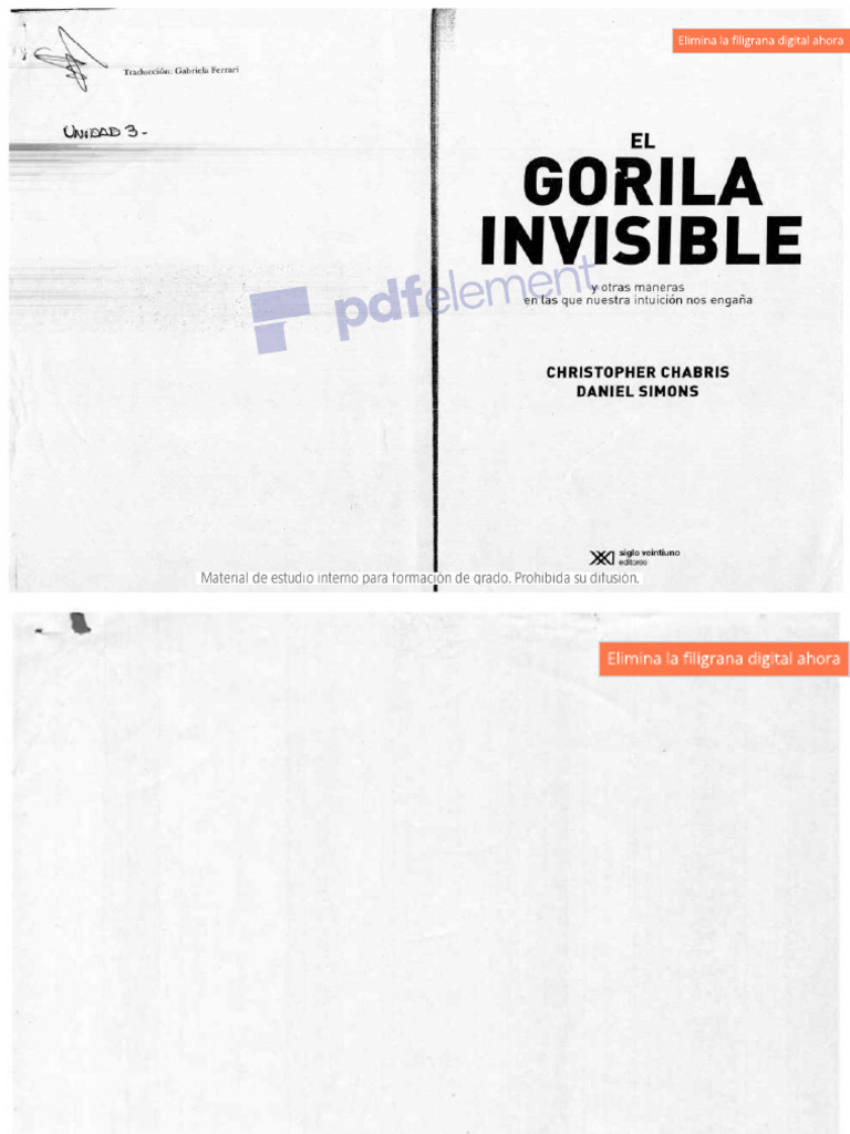 U1SELLADO El Gorila Invisible | PDF