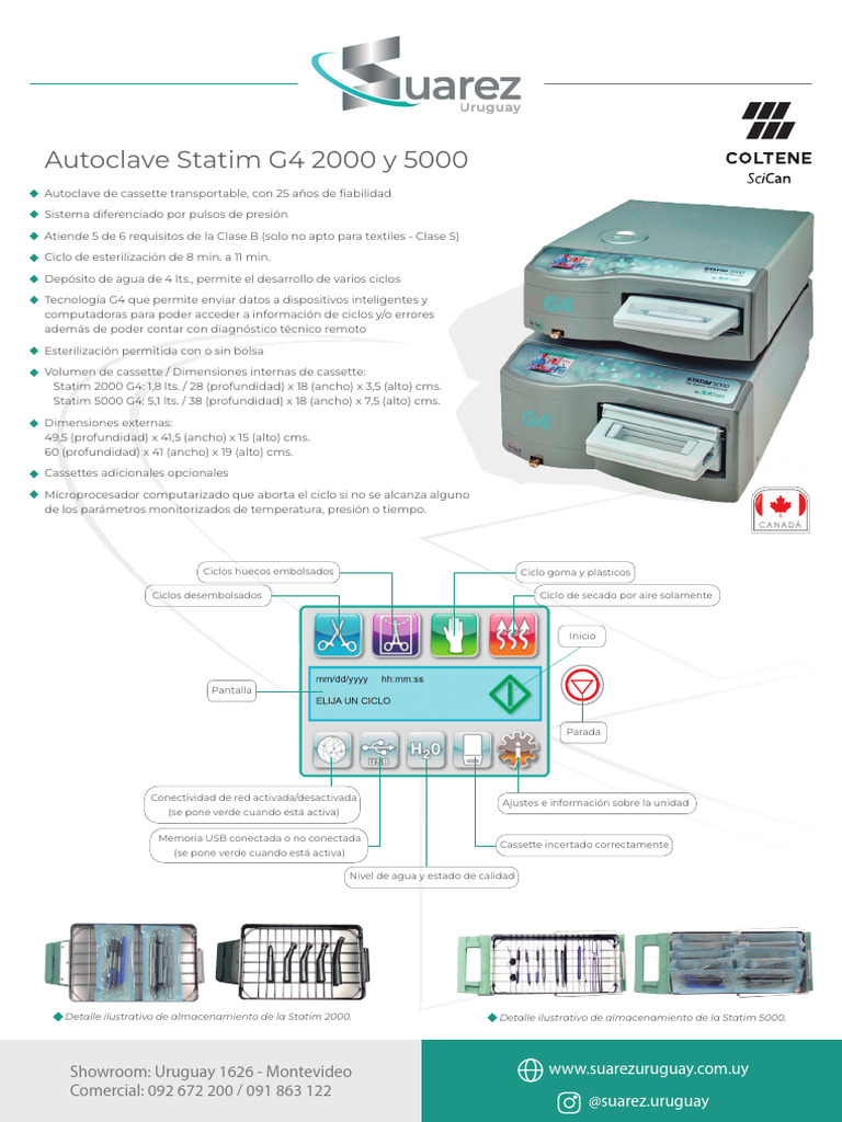 Autoclaves Statim G4: Innovación y Eficiencia | PDF | Tecnología de información y comunicaciones ...