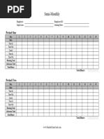 Aya Time Sheet | PDF | Payroll | Labor Relations
