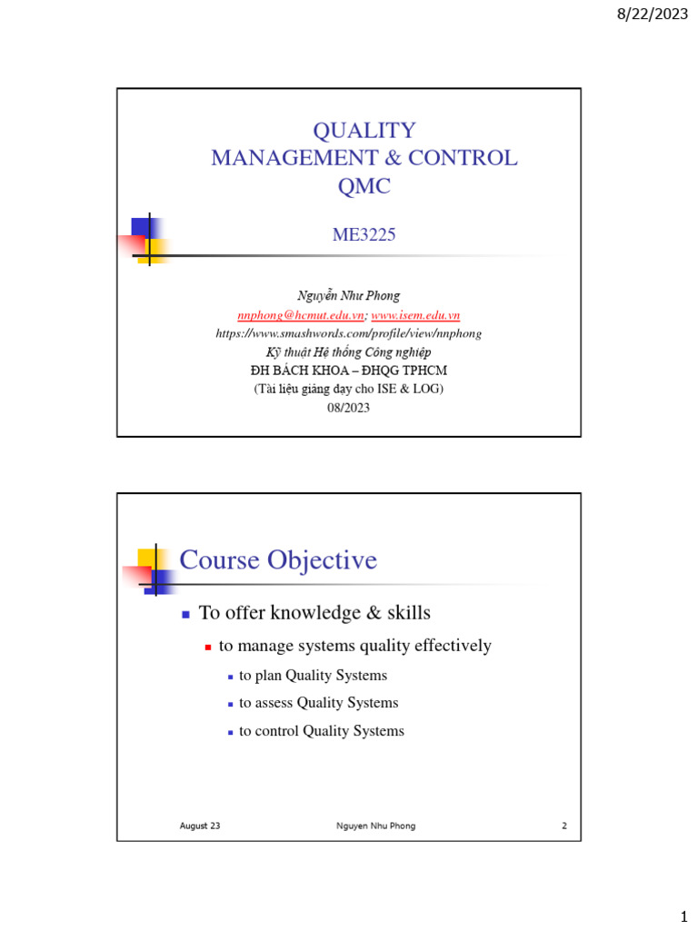 QMC Aug 2023 Handouts | PDF | Business | Business Process