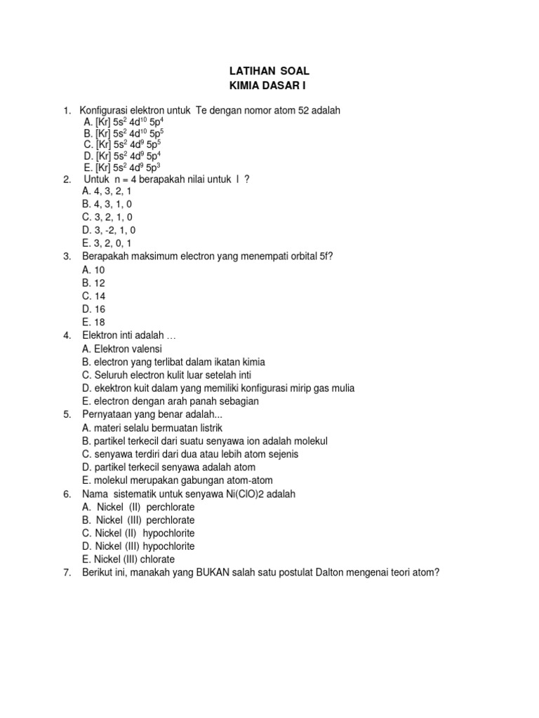 Latihan Soal 1 | PDF | Metode & Bahan Ajar | Teknologi & Rekayasa