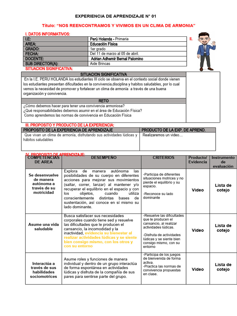 Eda 1 - 2024 | PDF | Aprendizaje | Evaluación