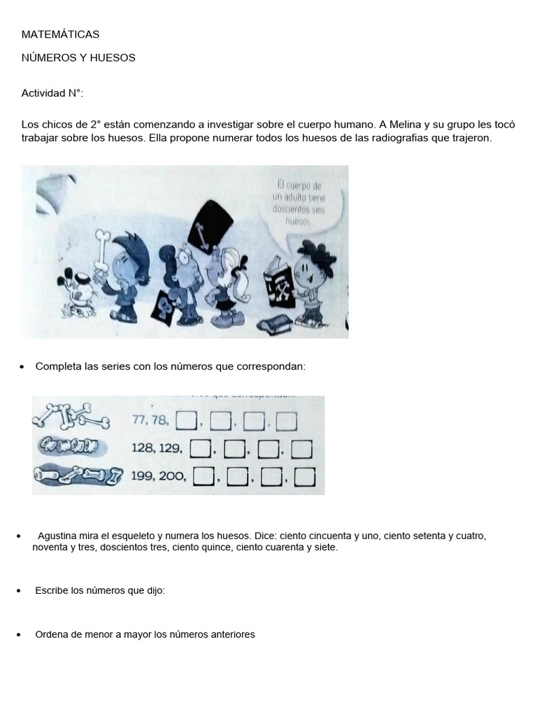 Actividades de Matematica 2024 | PDF