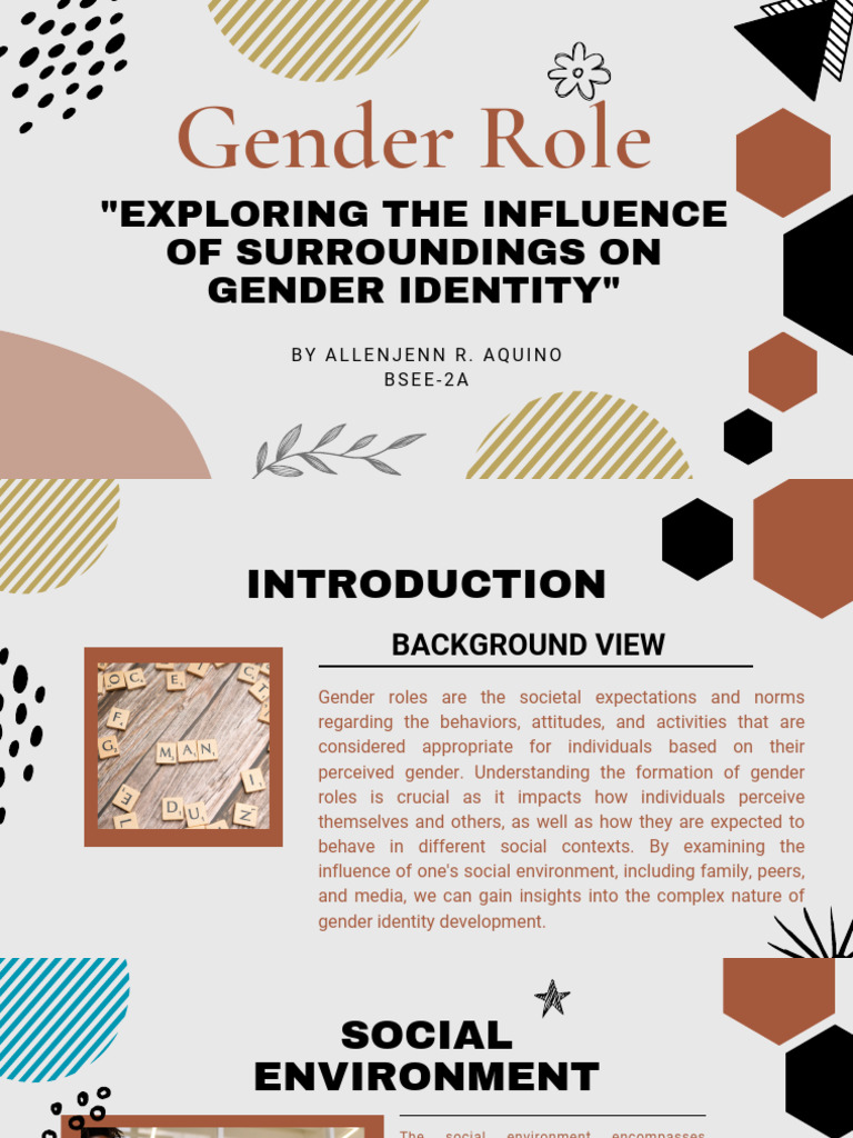 Social Influences on Gender Identity | PDF | Gender | Gender Studies