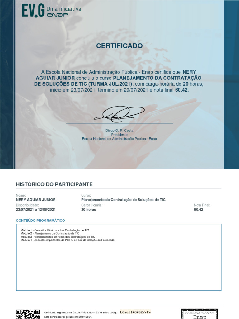 Planejamento Da Contratacao de Solucoes de Tic Turma Jul2021 Certificado | PDF