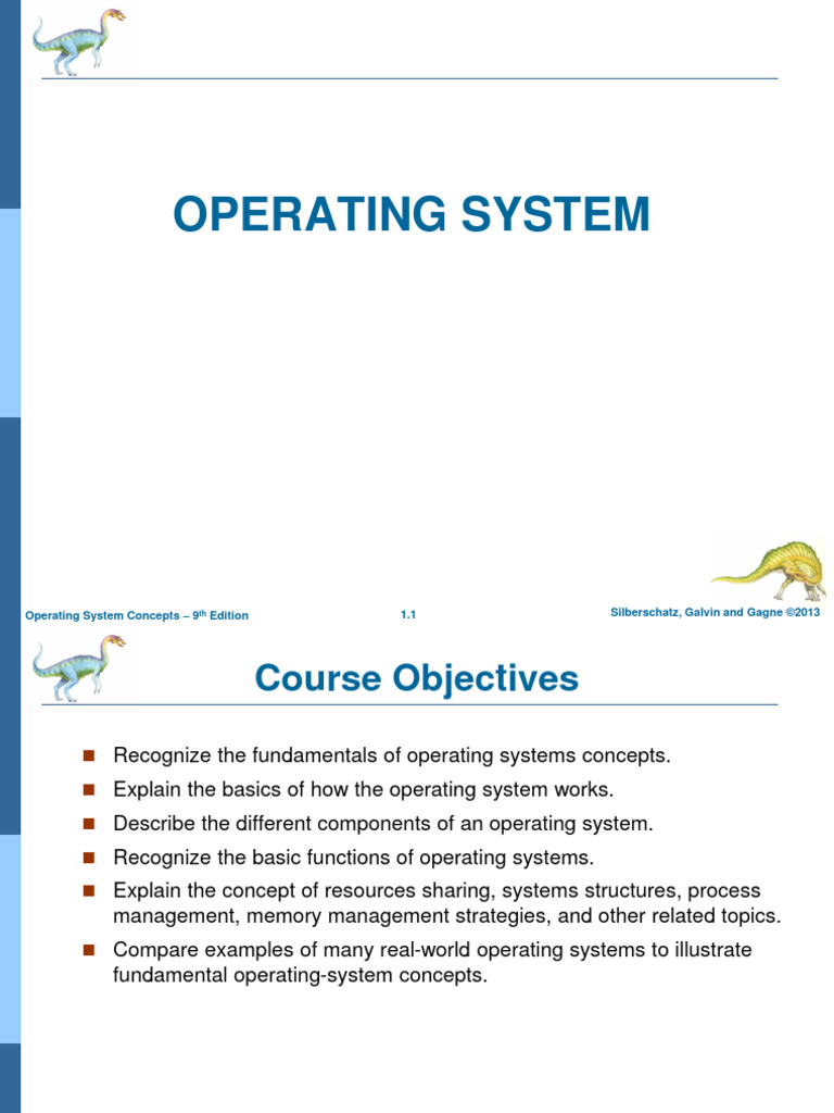 Lec 1 - CH1 | PDF | Operating System | Booting