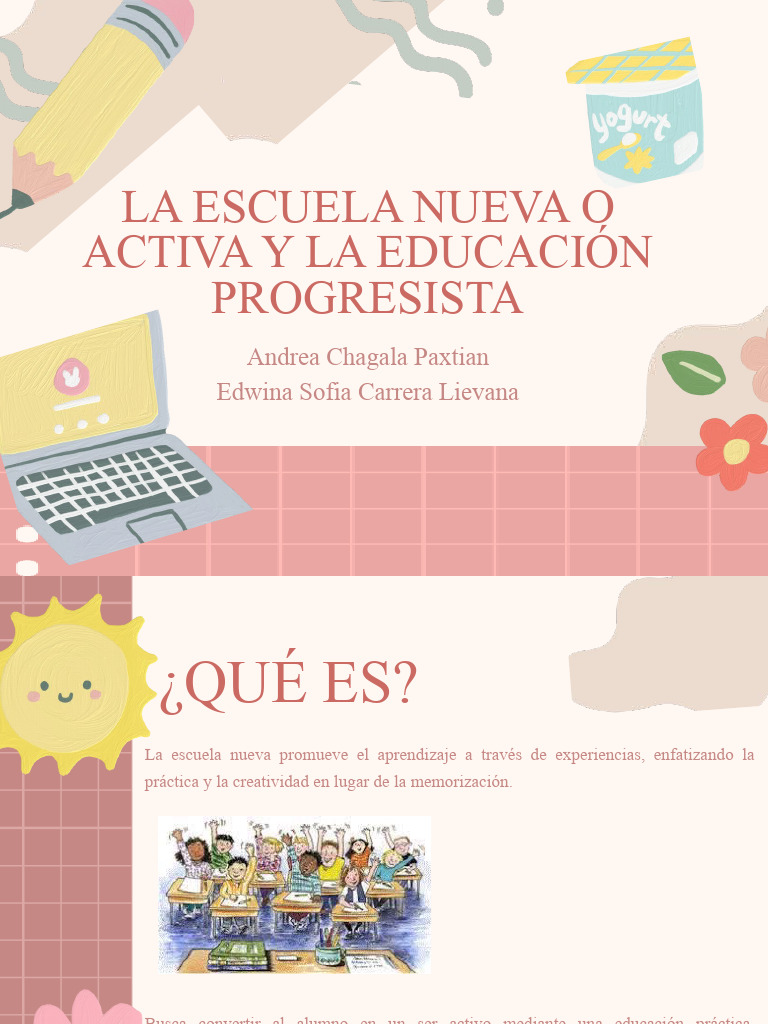 La Escuela Nueva o Activa y La Educación Progresista | Descargar gratis ...
