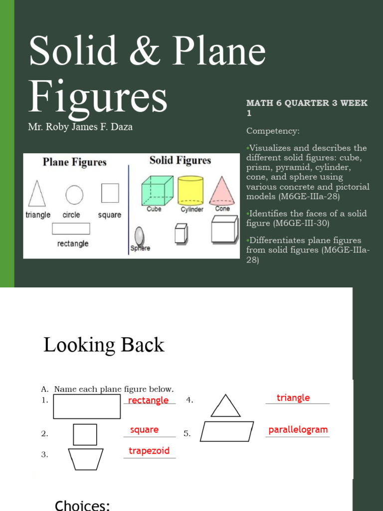 Solid Figures | PDF | Shape | Rectangle