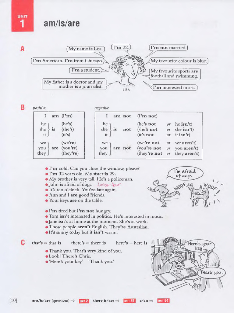 Understanding Am/Is/Are Usage | PDF