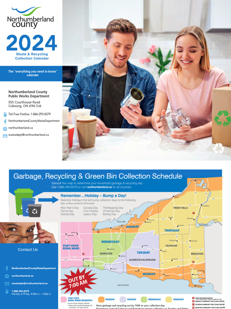 Northumberland Waste Collection Calendar 2024 | PDF | Recycling ...
