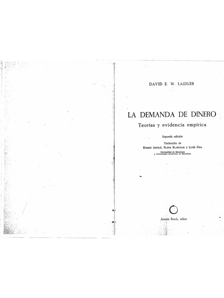 David Laidler - capIV | PDF