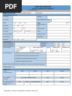 Cash Declaration Form | PDF | Banks | Identity Document