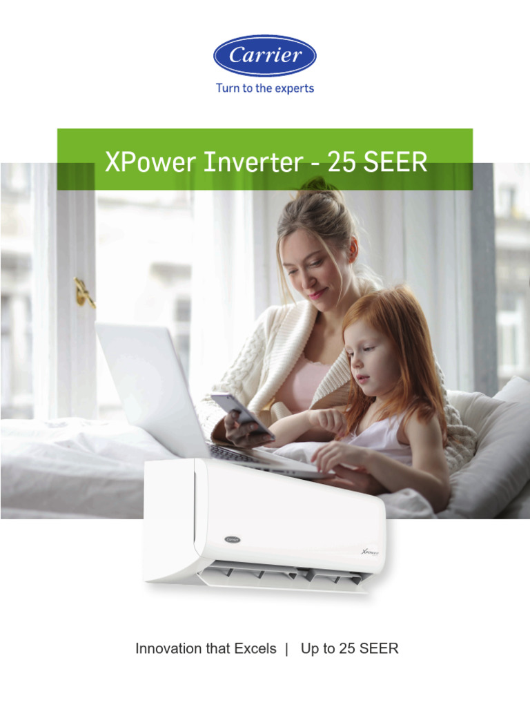Carrier XPower Inverter: 25 SEER Efficiency | PDF | Power Inverter ...
