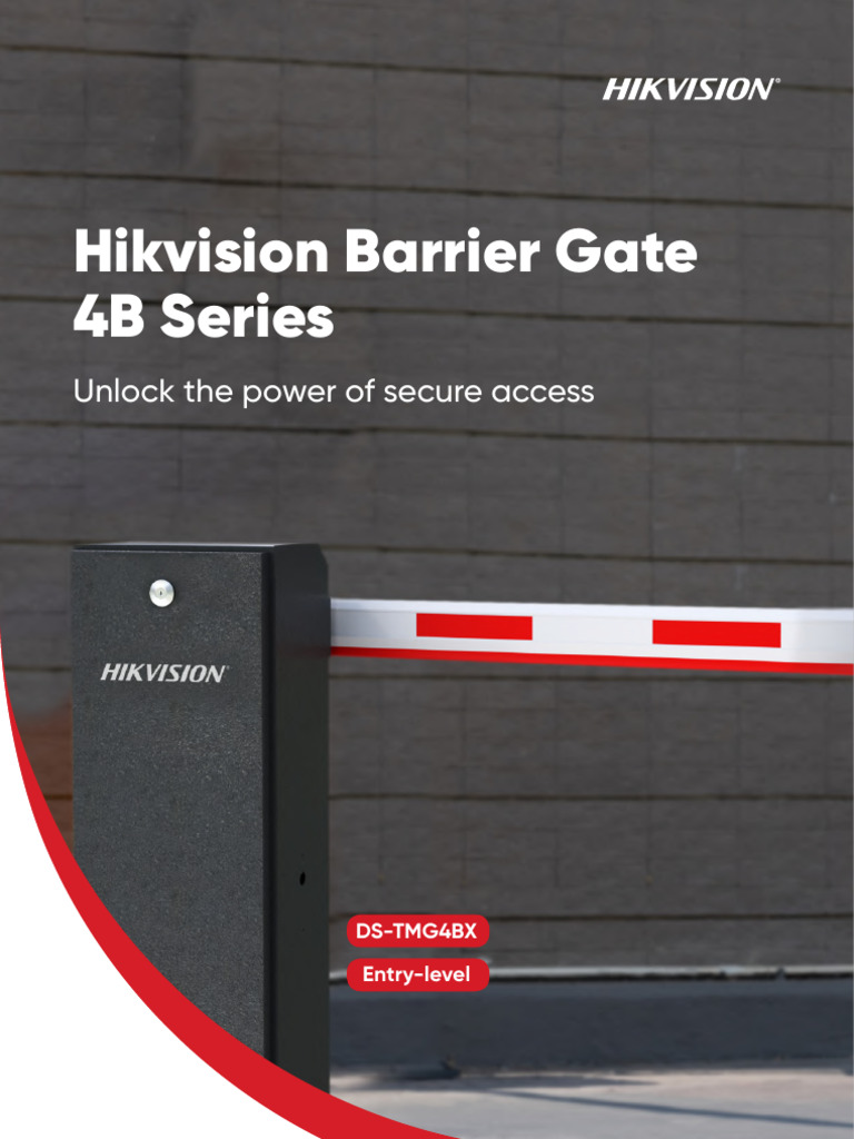 Hikvision DS-TMG4BX Barrier Gate Overview | PDF | Remote Control | Radar