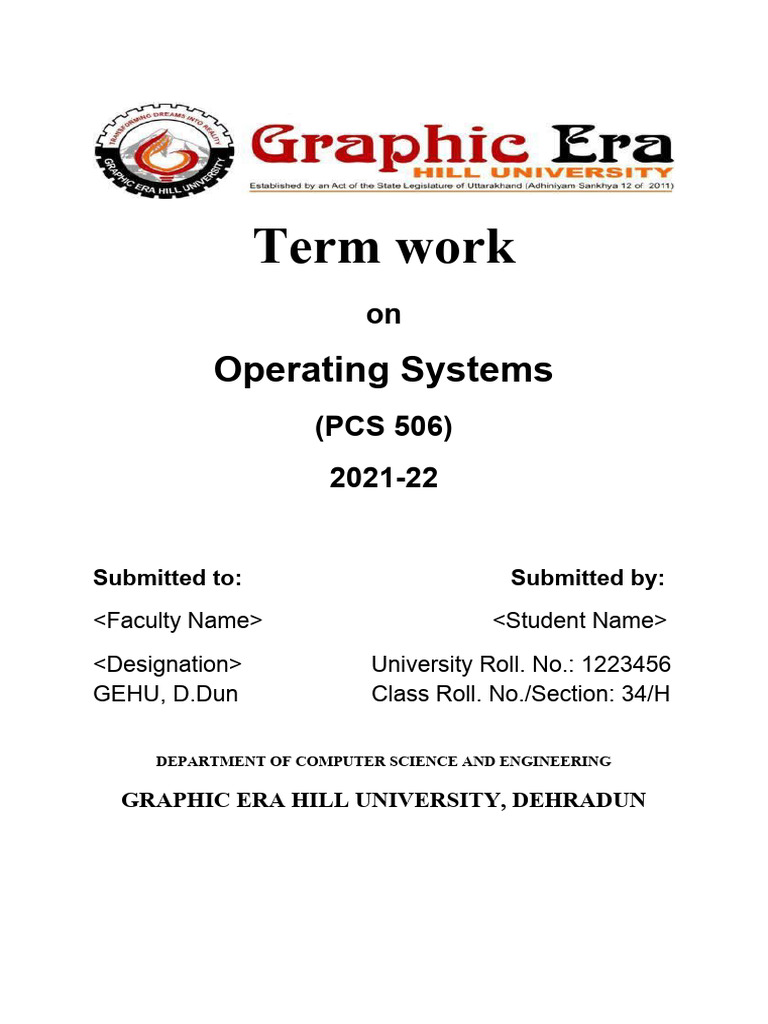 OS Term Work File | PDF | Scheduling (Computing) | Operating System