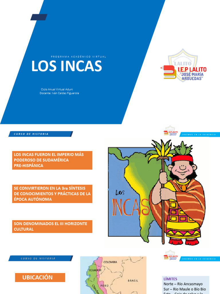 Diapositiva de Los Incas | PDF | Imperio Inca | Andes