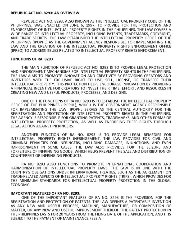 RSW 2 | Download Free PDF | Intellectual Property | Trademark