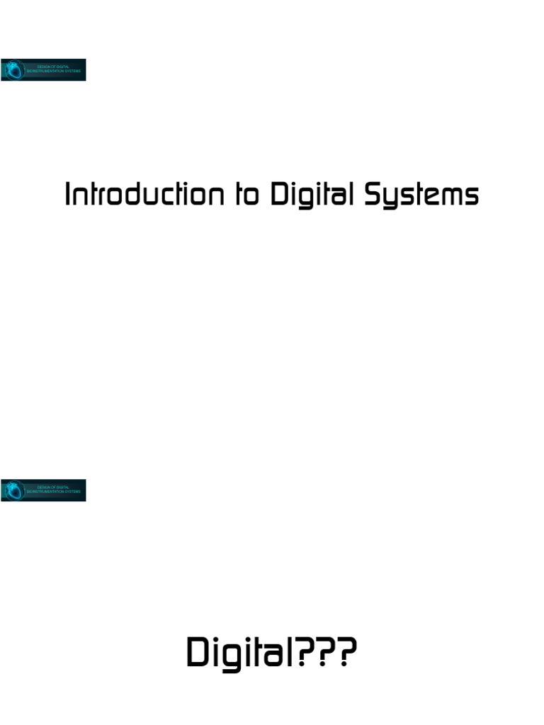 Initial Concepts | PDF | Digital Data | Digital Electronics
