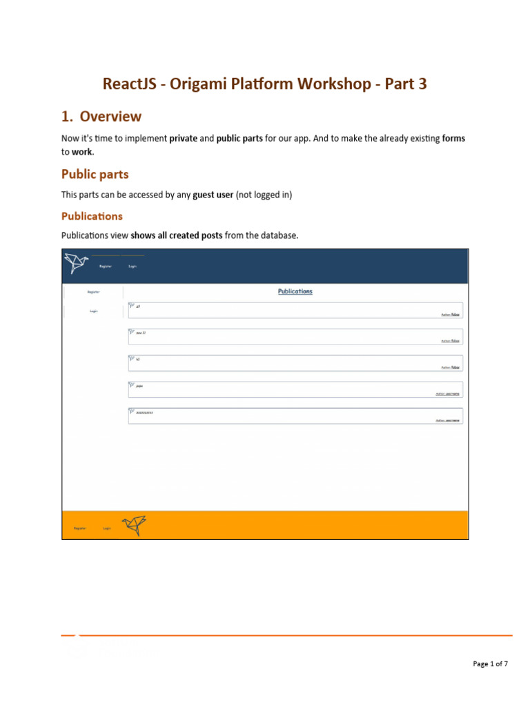React Origami Part3 | PDF | Login | Databases