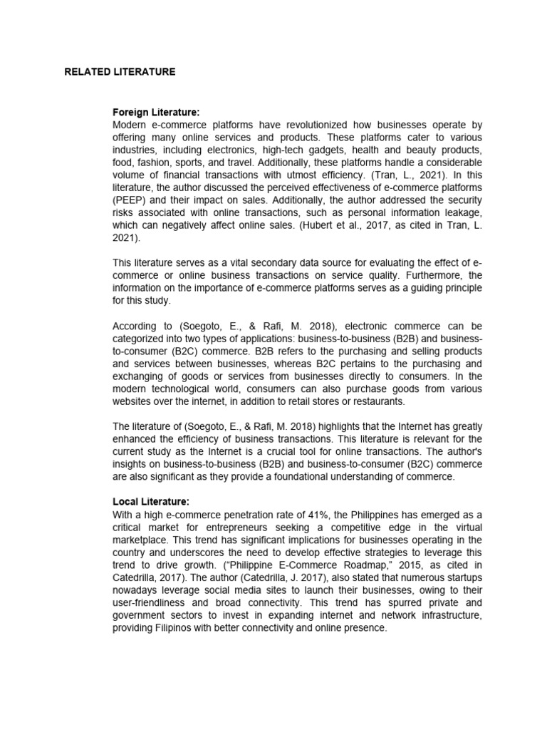 Revised RRL Rrs Corrales | PDF | E Commerce | Customer Satisfaction