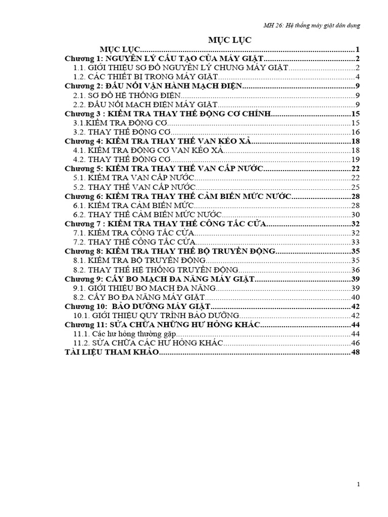 Giao Trinh May Giat | PDF