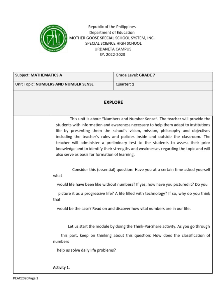 Grade 7 Learning Plan Quarter | PDF | Teachers | Cognition