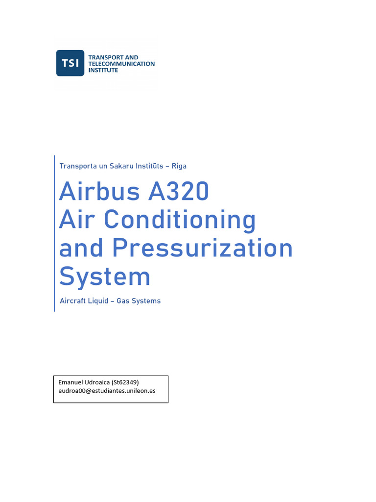 Airbus A320 Air Conditioning System | PDF | Valve | Aircraft