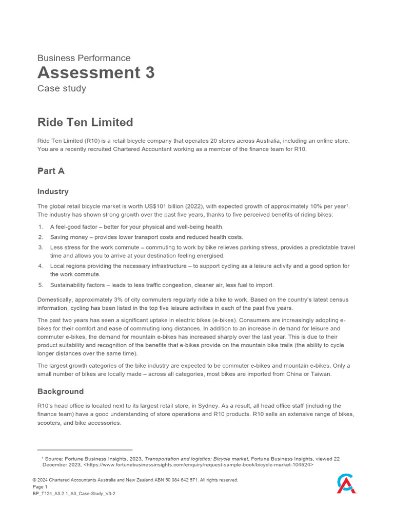BP T124 A3.2.1 A3 Case-Study V3-2 | PDF | Equity (Finance) | Commuting