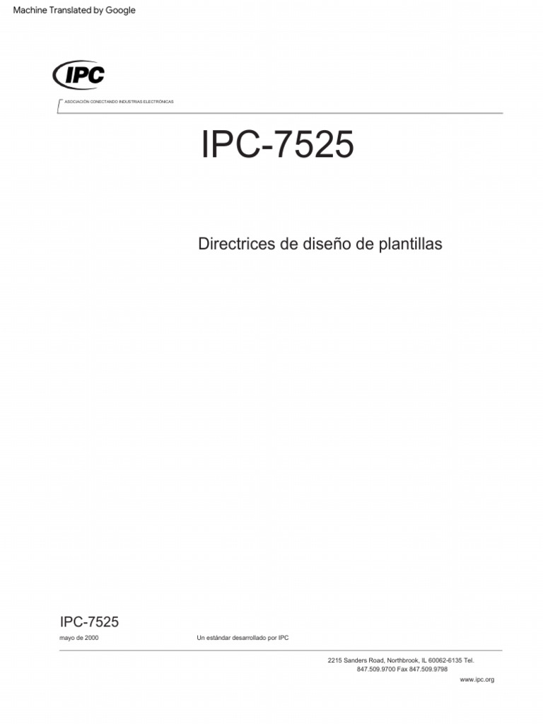 Ipc-7525 Stencil | PDF | Archivo de computadora | Placa de circuito impreso