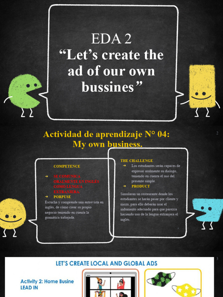 Create Your Own Business Ad in English | PDF | Color | Vision