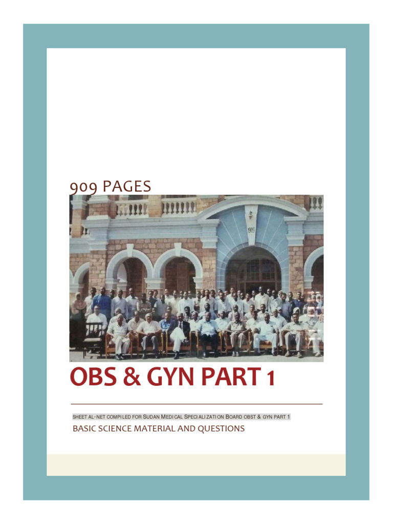 909 Sheet Al Net Obst N Gyn Part 1 | PDF | Pelvis | Liver