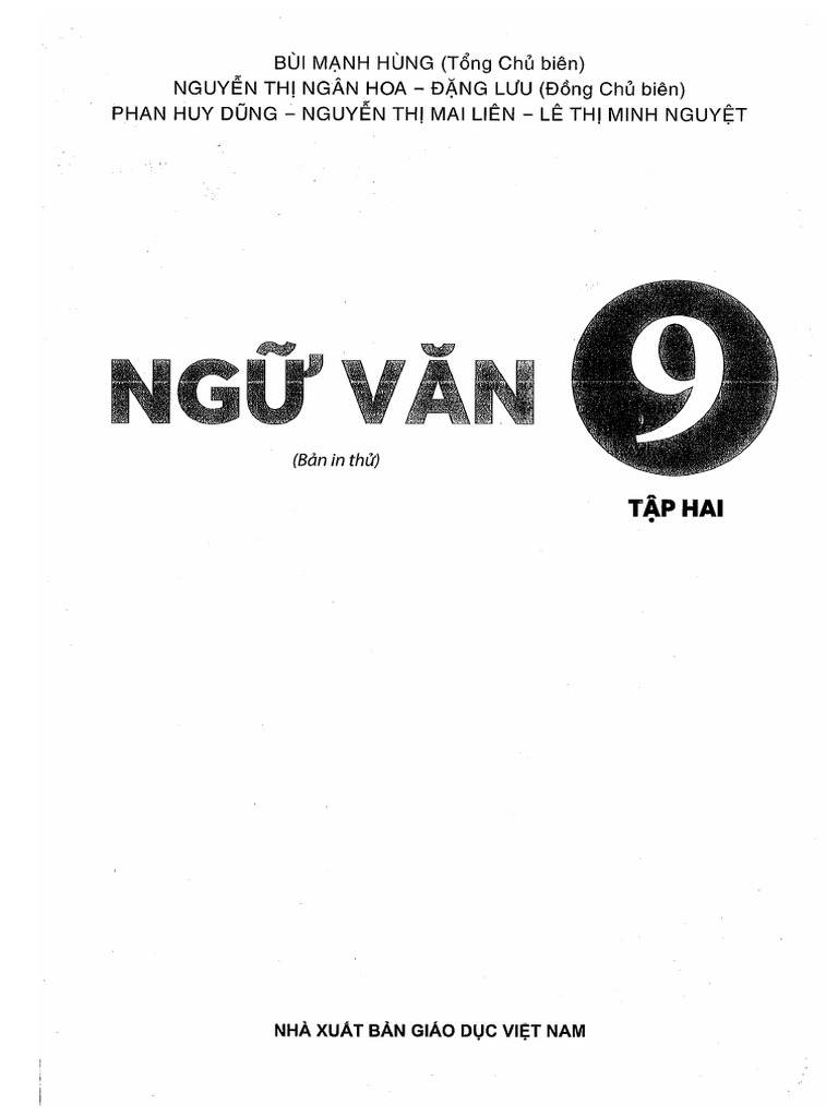 Ngu Van 9 Tap 2 | PDF