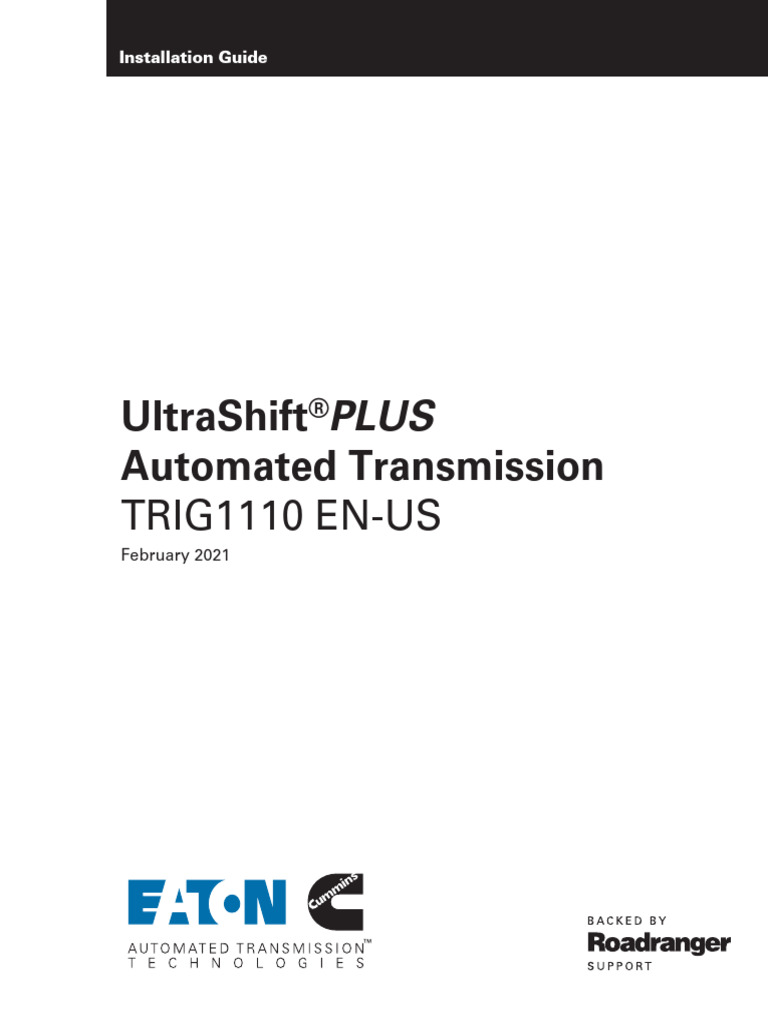 Ultrashift Plus Installation Guide TRIG1110 en Us | Download Free PDF ...