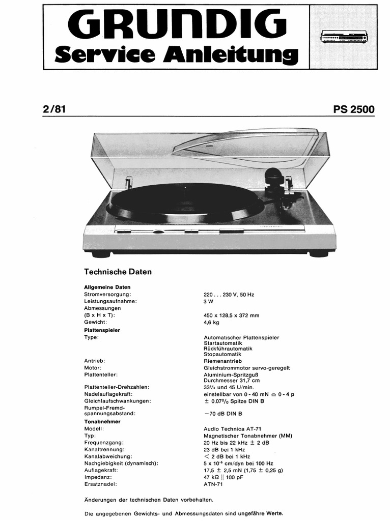Grundig Ps 2500 SM | PDF