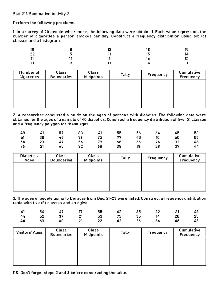 Stat 213 Summative Activity 2 Guide | PDF