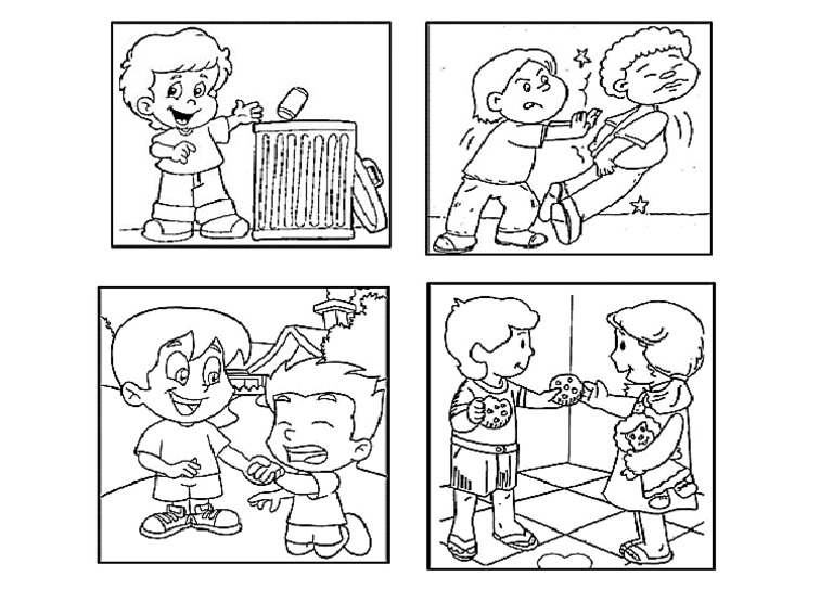 Dibujo de Las Normas de Convivencia | PDF