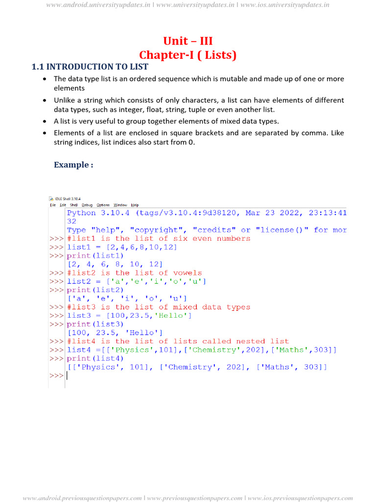 Unit-III Python Notes | PDF | Parameter (Computer Programming ... Unit-III Python Notes | PDF | Parameter (Computer Programming ...