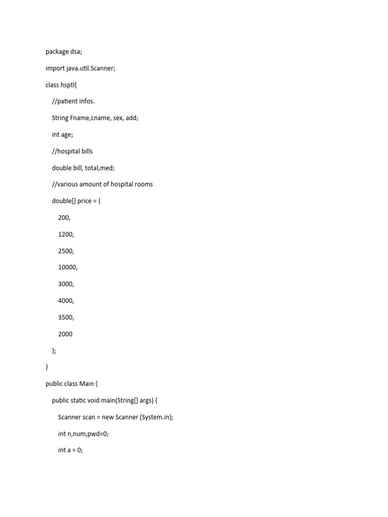 HOSPITAL | Download Free PDF | Computer Programming | Computing